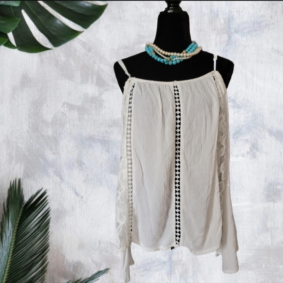 Ambiance | Tops | Ambiance Cold Shoulder Bohemian Blouse | Poshmark